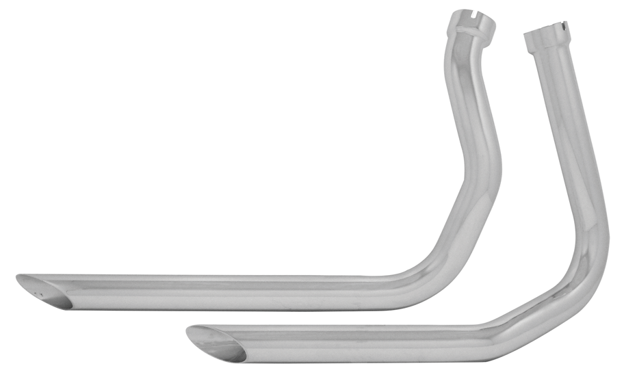 Harley Panhead Drag Pipes - 1948-57 Rigid Kickstart - Slash Cut ...