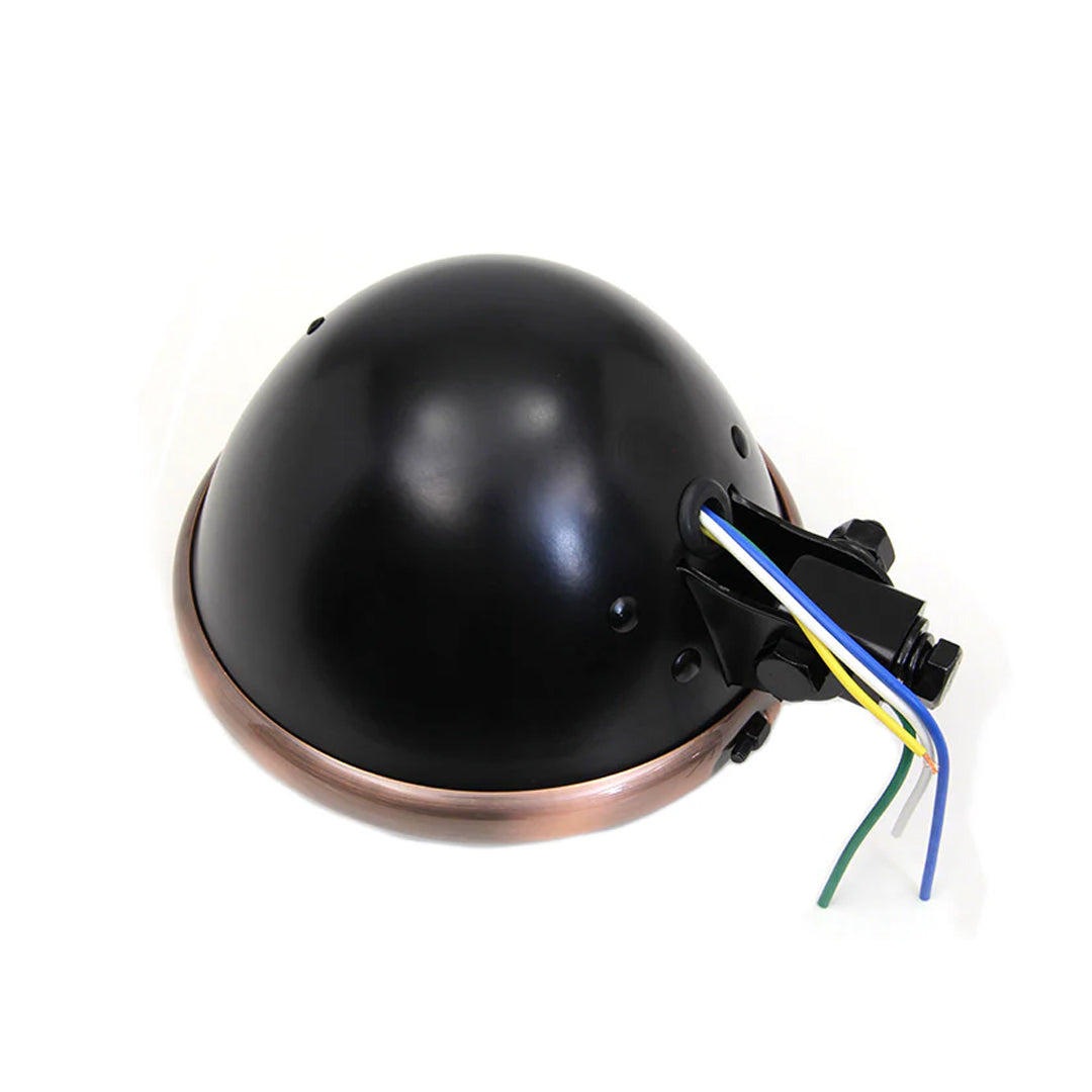 5 ¾" Round Black & Copper Headlight – Chopper Warehouse