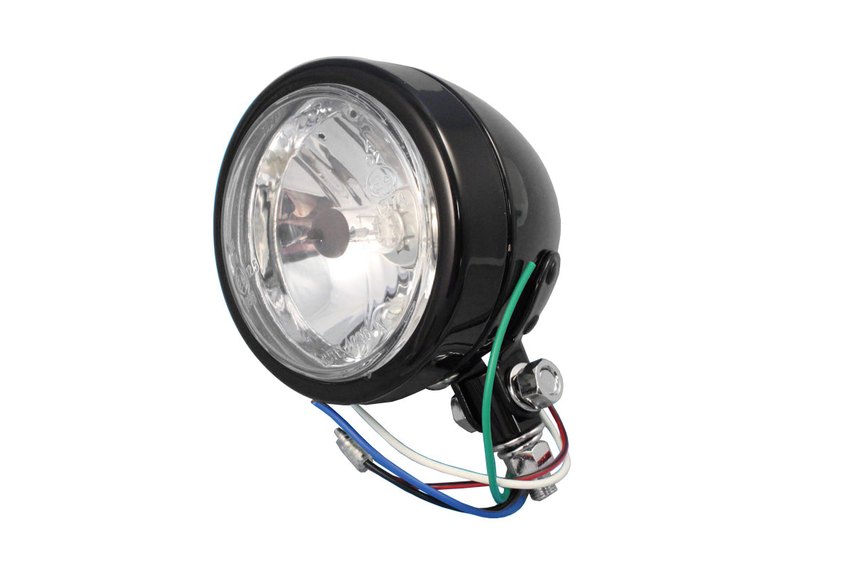 4" Round Headlight - Black – Chopper Warehouse