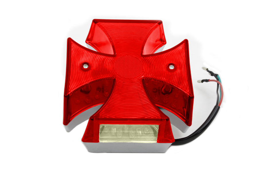 Maltese Cross Tail Light for Harley Davidson Chopper – Chopper Warehouse